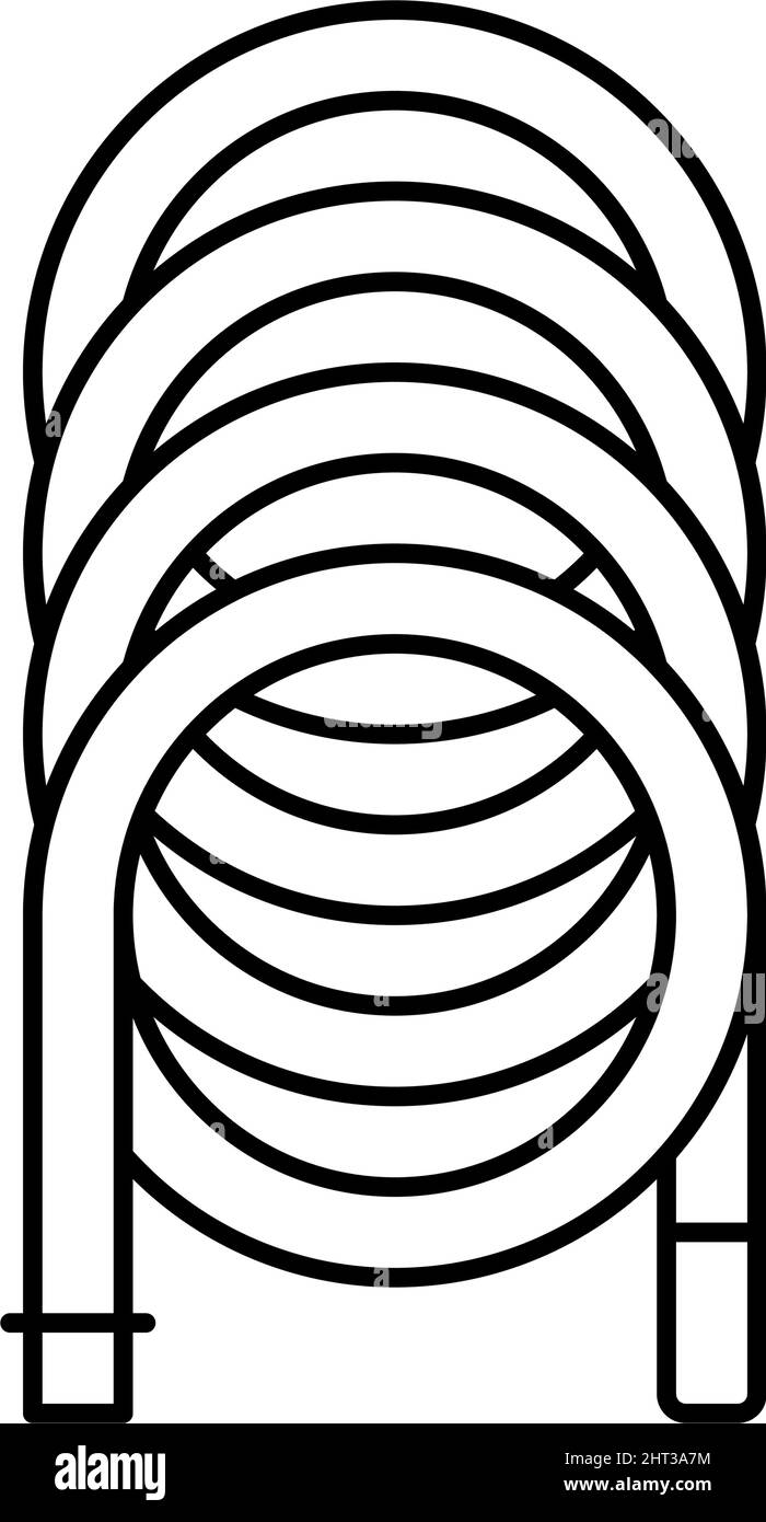Spiral pressure air hose Stock Vector Images - Alamy