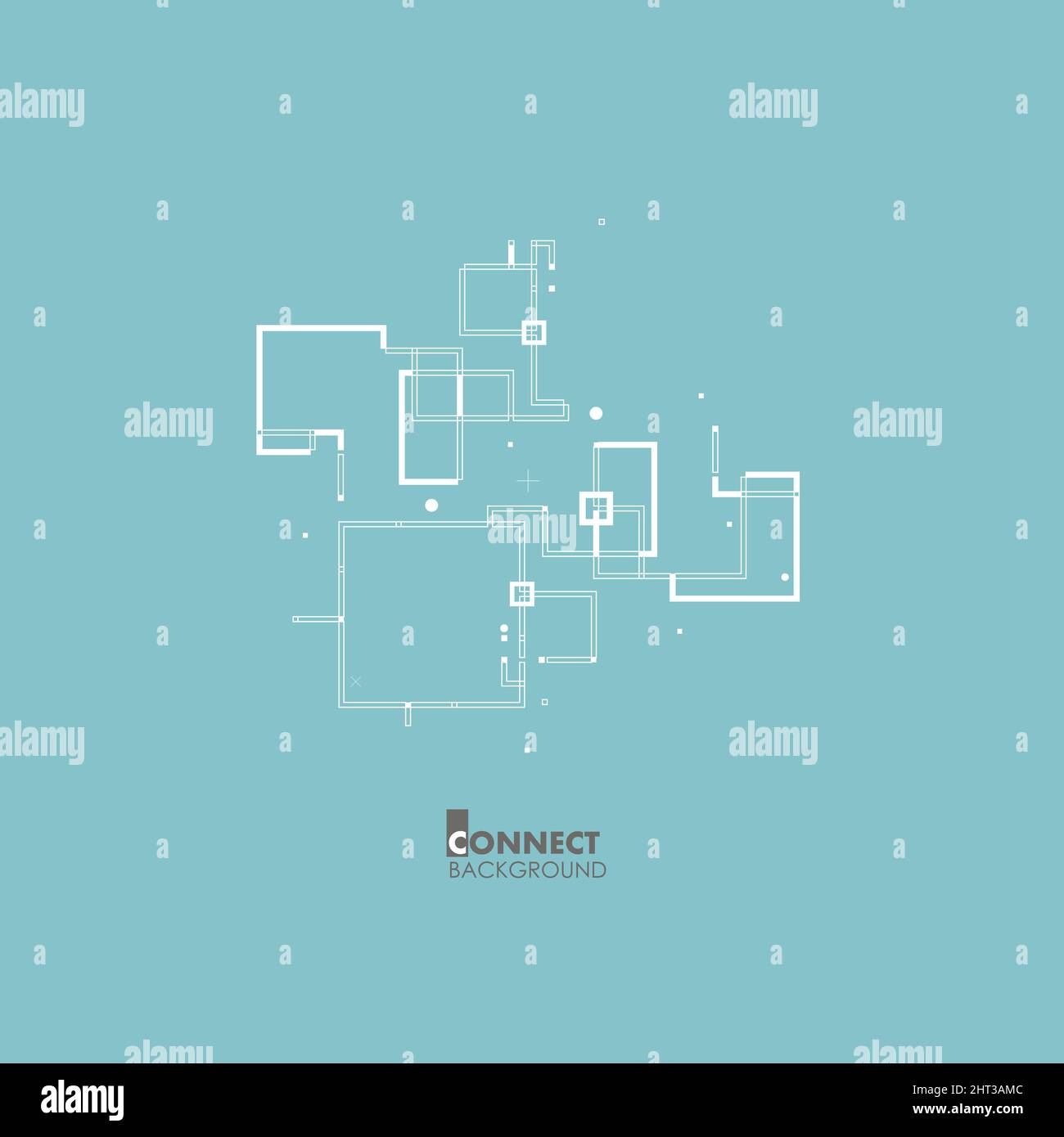 Abstract architectural plan with simple elements. Vector modern ...