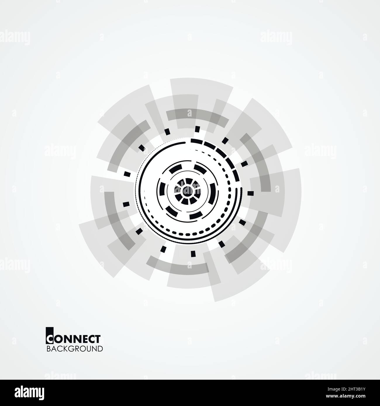Technological circle with geometry elements Stock Vector Image & Art ...
