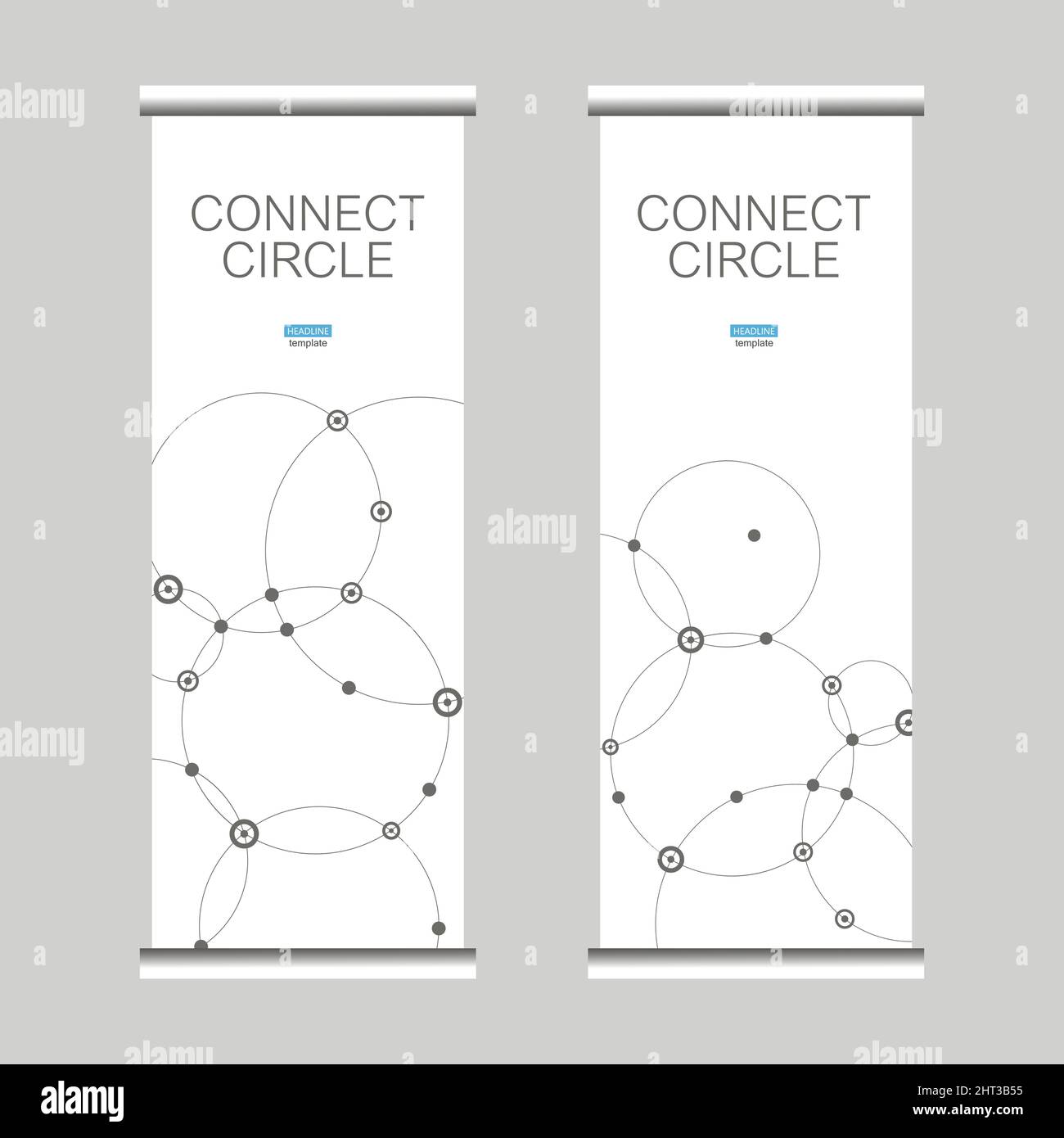 Vector pattern with connected circles and dots Stock Vector Image & Art ...