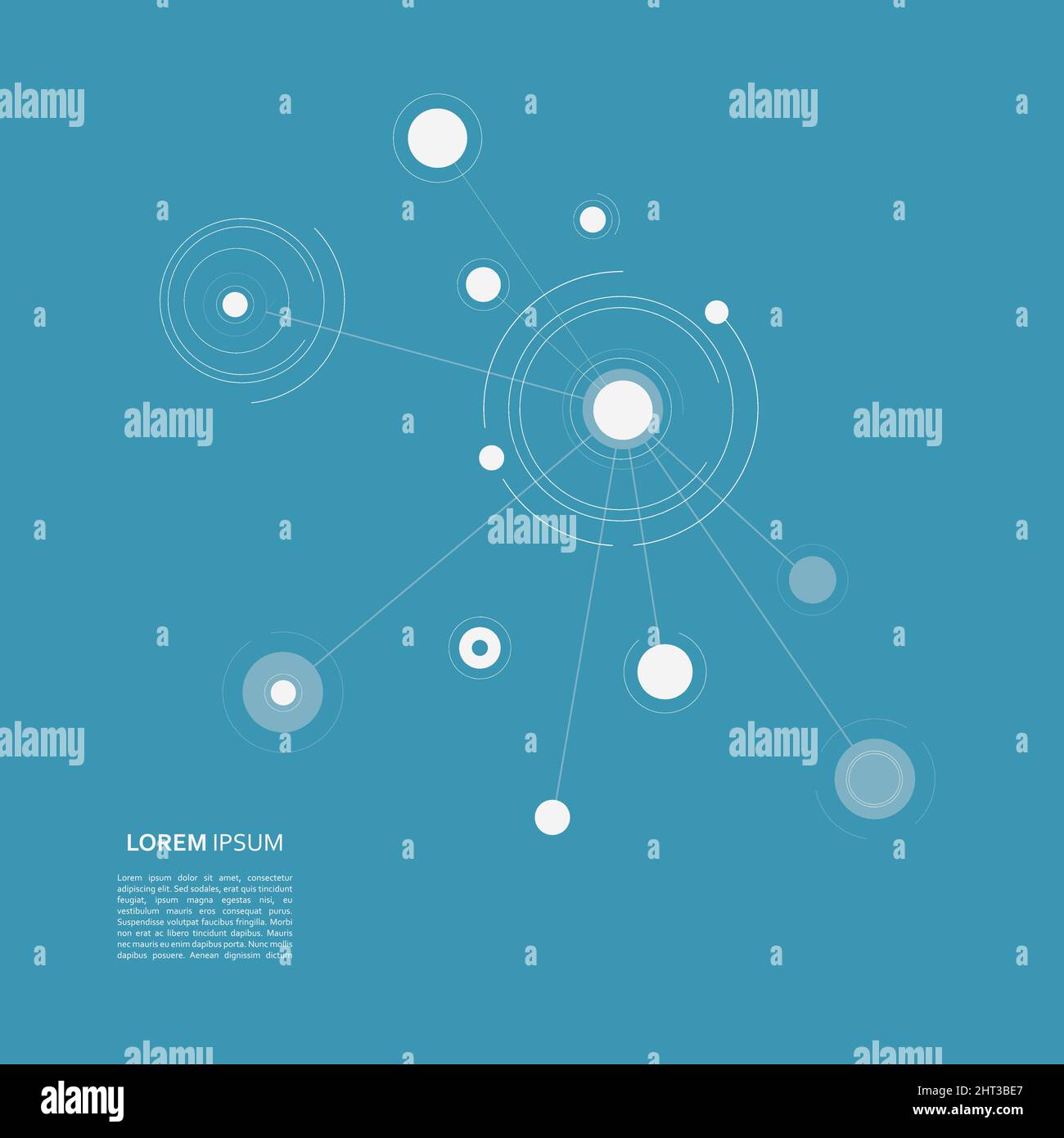 Connect circle background. Vector page template Stock Vector Image ...