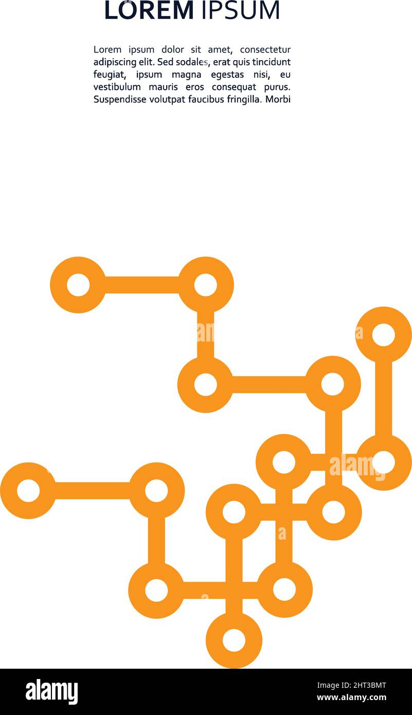 Network diagram flat design Cut Out Stock Images & Pictures - Alamy