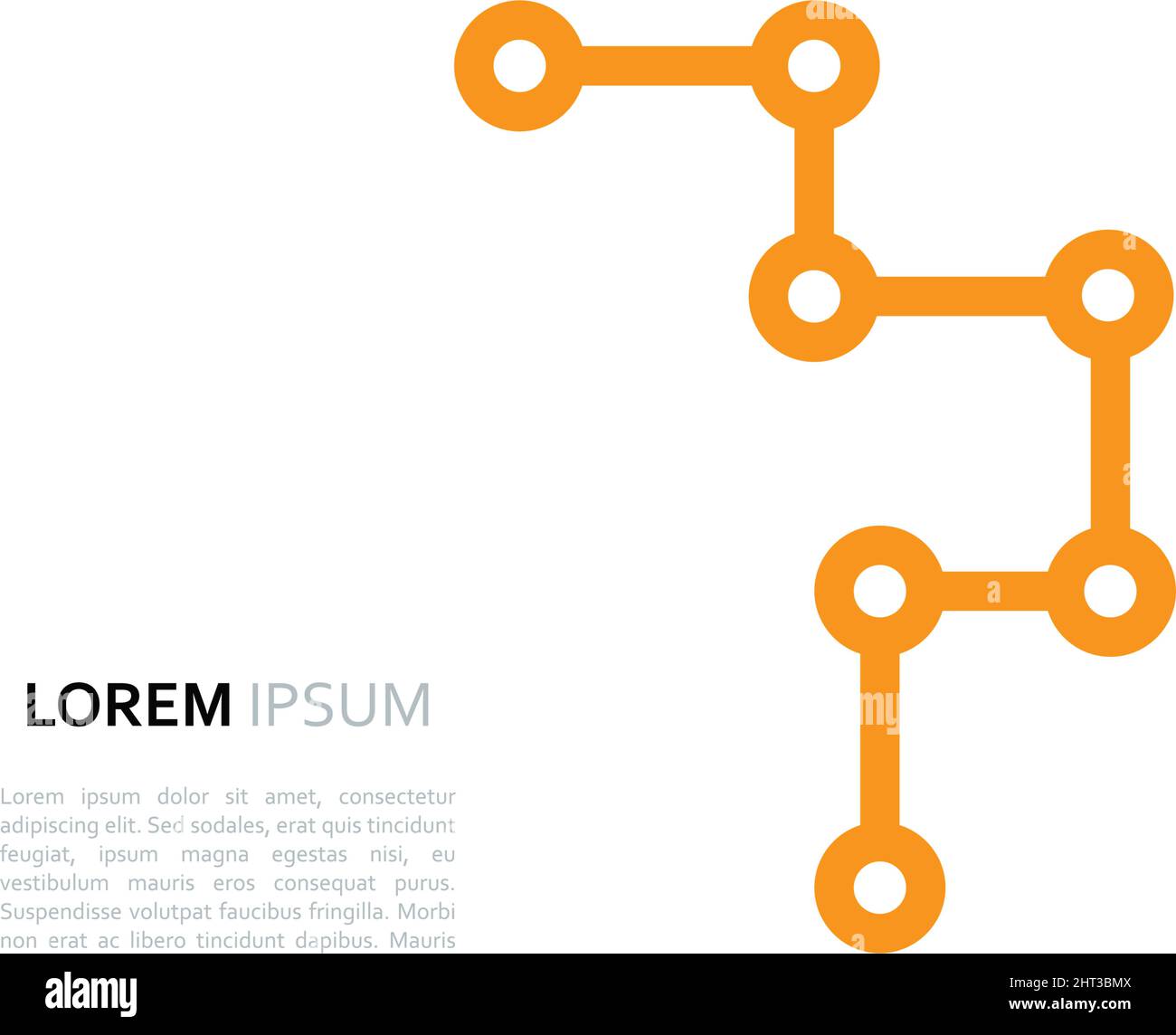 Network connection minimal design line and dot Stock Vector Image & Art ...