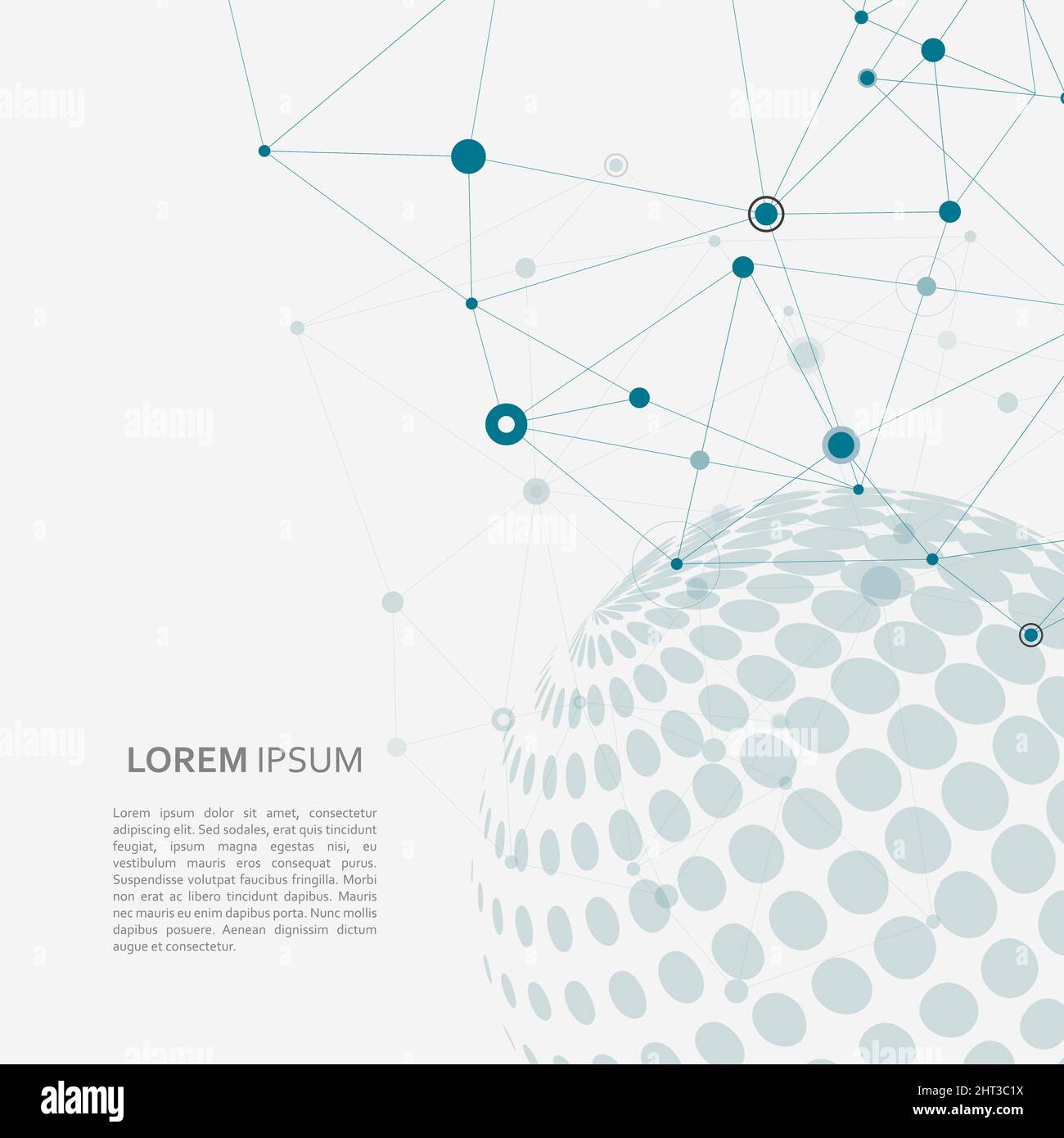 Vector molecule connect with halftone planet Stock Vector Image & Art ...