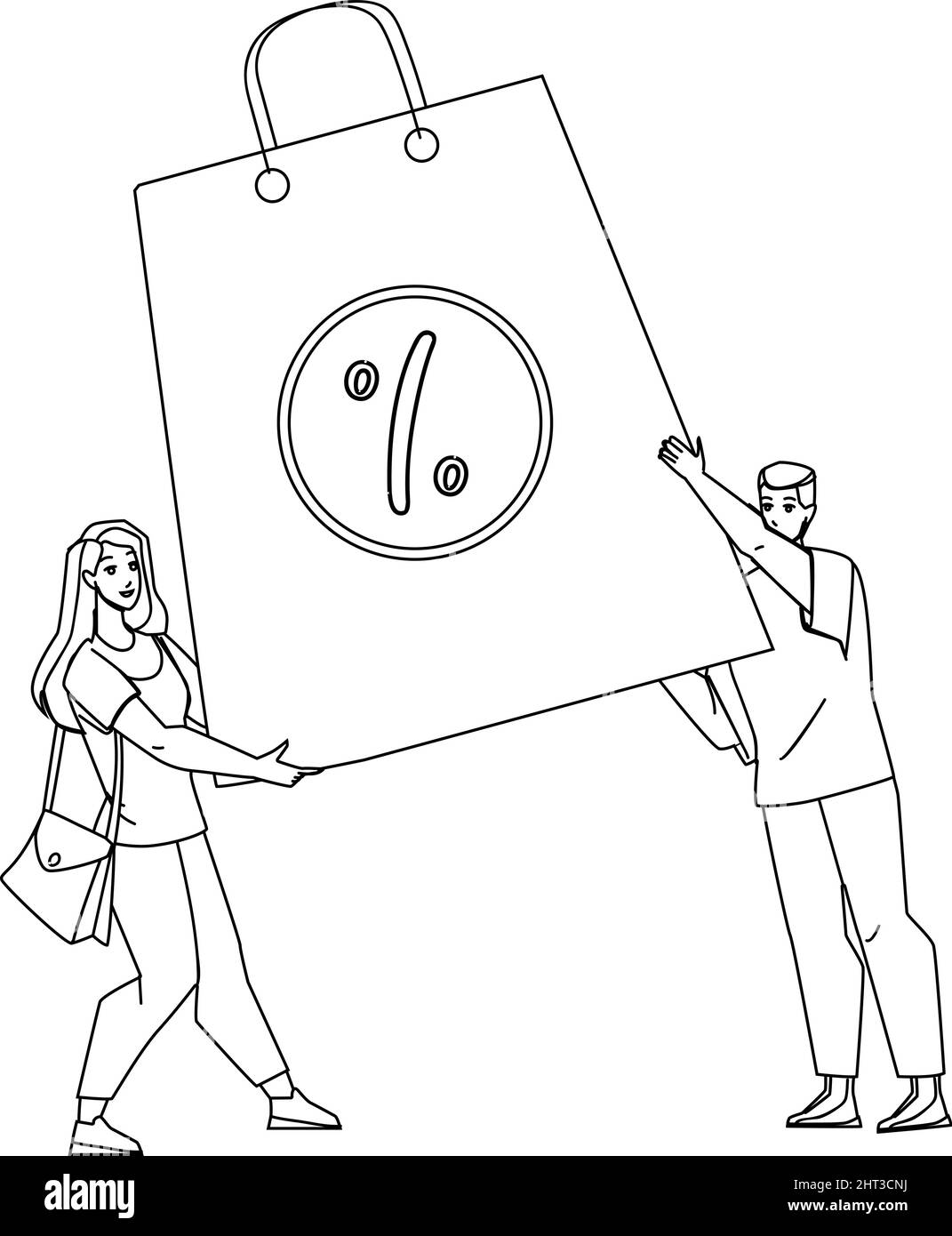 Retail store offers Black and White Stock Photos & Images - Alamy