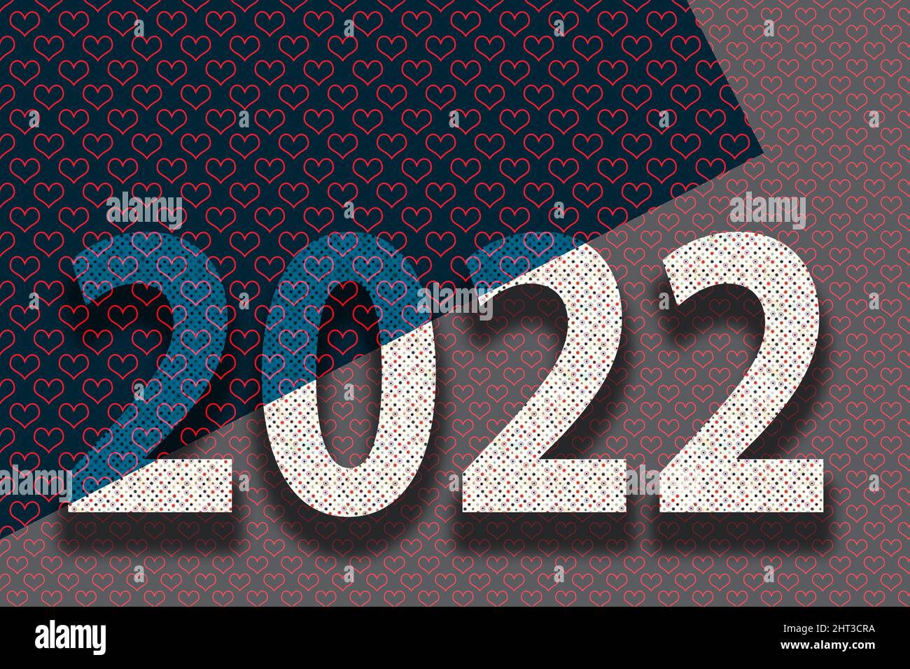 Illustration of 2022 wallpaper with colorful abstract pattern Stock ...