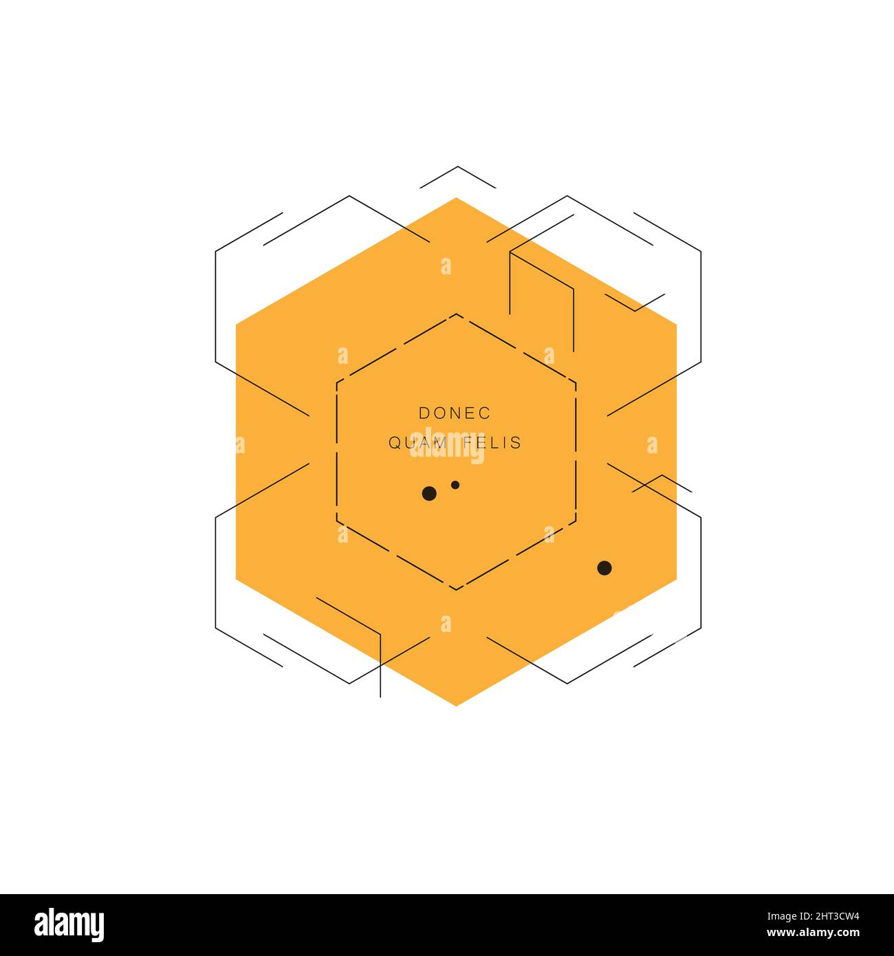 Shape of hexagon style design. Vector abstract technology illustration ...