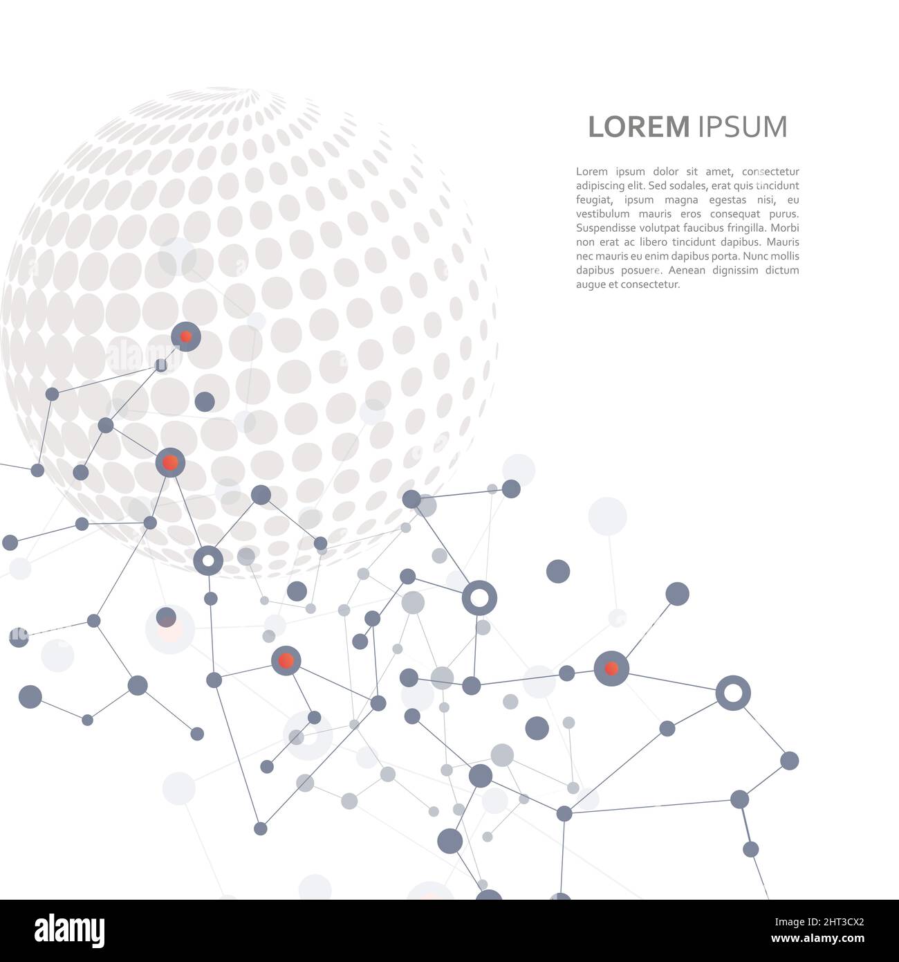 Vector molecule connect with halftone planet Stock Vector Image & Art ...