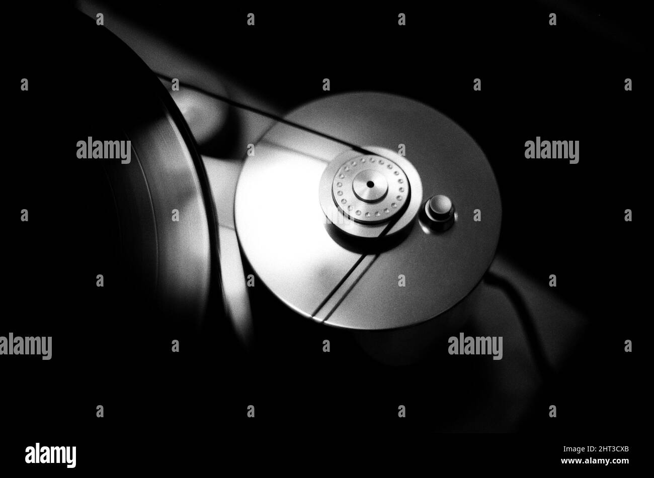 Vintage vinyl and tape player Black and White Stock Photos & Images - Alamy