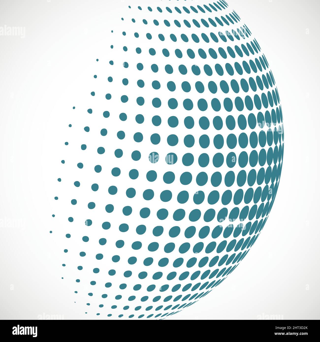 Halftone sphere dotted vector Stock Vector Images - Alamy
