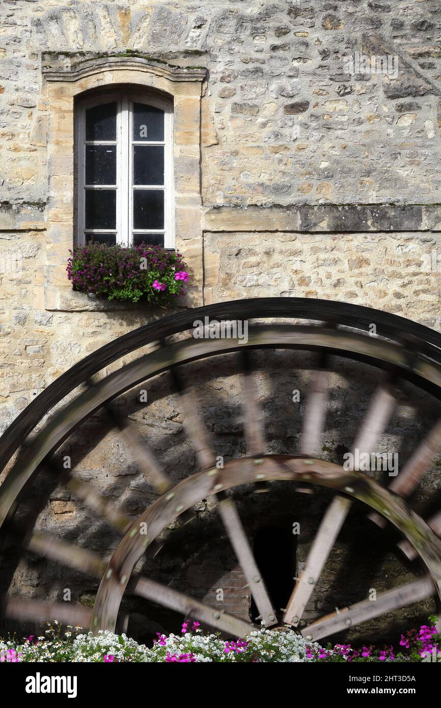Vertical shot of a window on an ancient building Stock Photo - Alamy