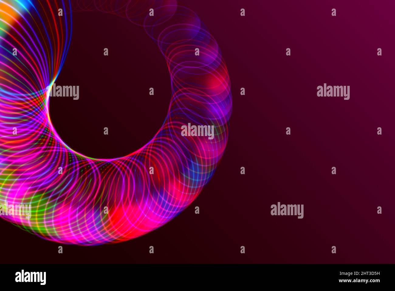 Illustration of wallpaper with colorful abstract circular pattern Stock ...