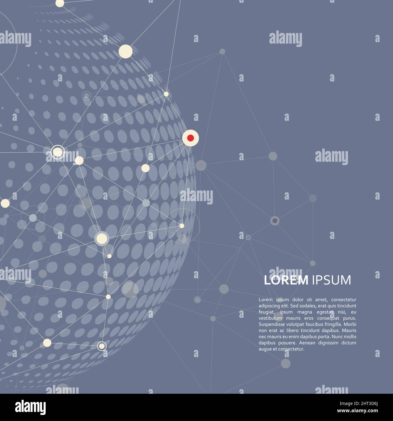 Vector molecule connect with halftone planet Stock Vector Image & Art ...