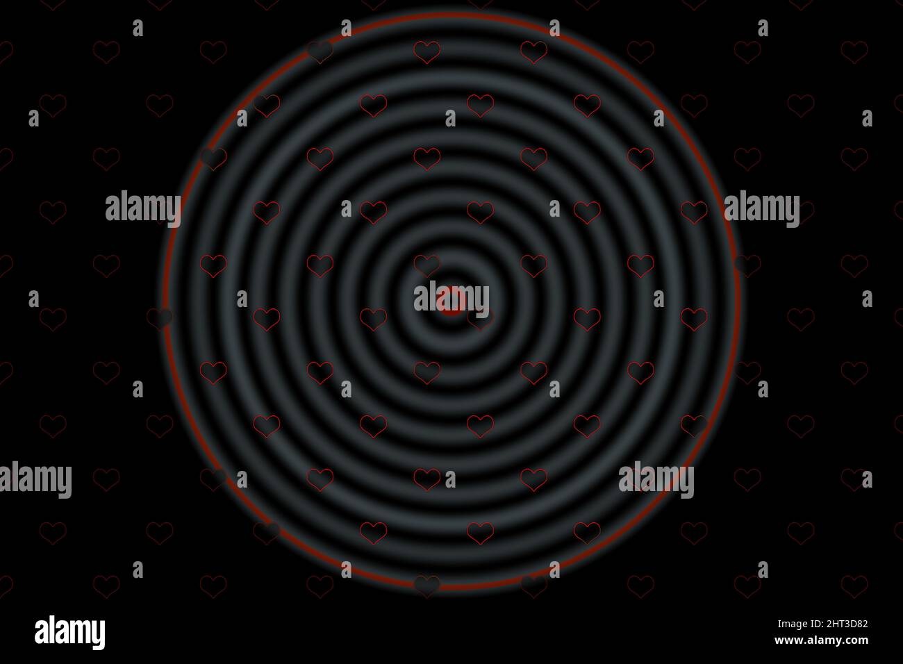 Illustration of wallpaper with colorful abstract circular pattern Stock ...