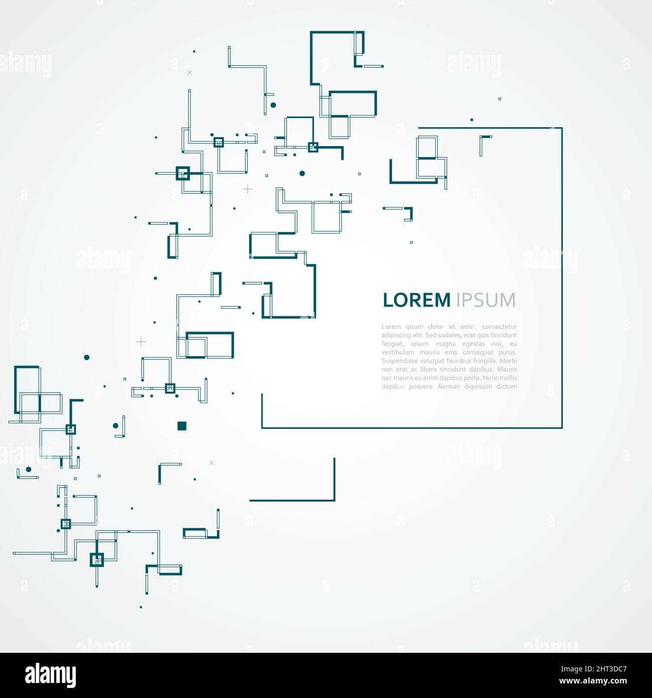 Abstract composition and geometric elements Stock Vector Image & Art ...