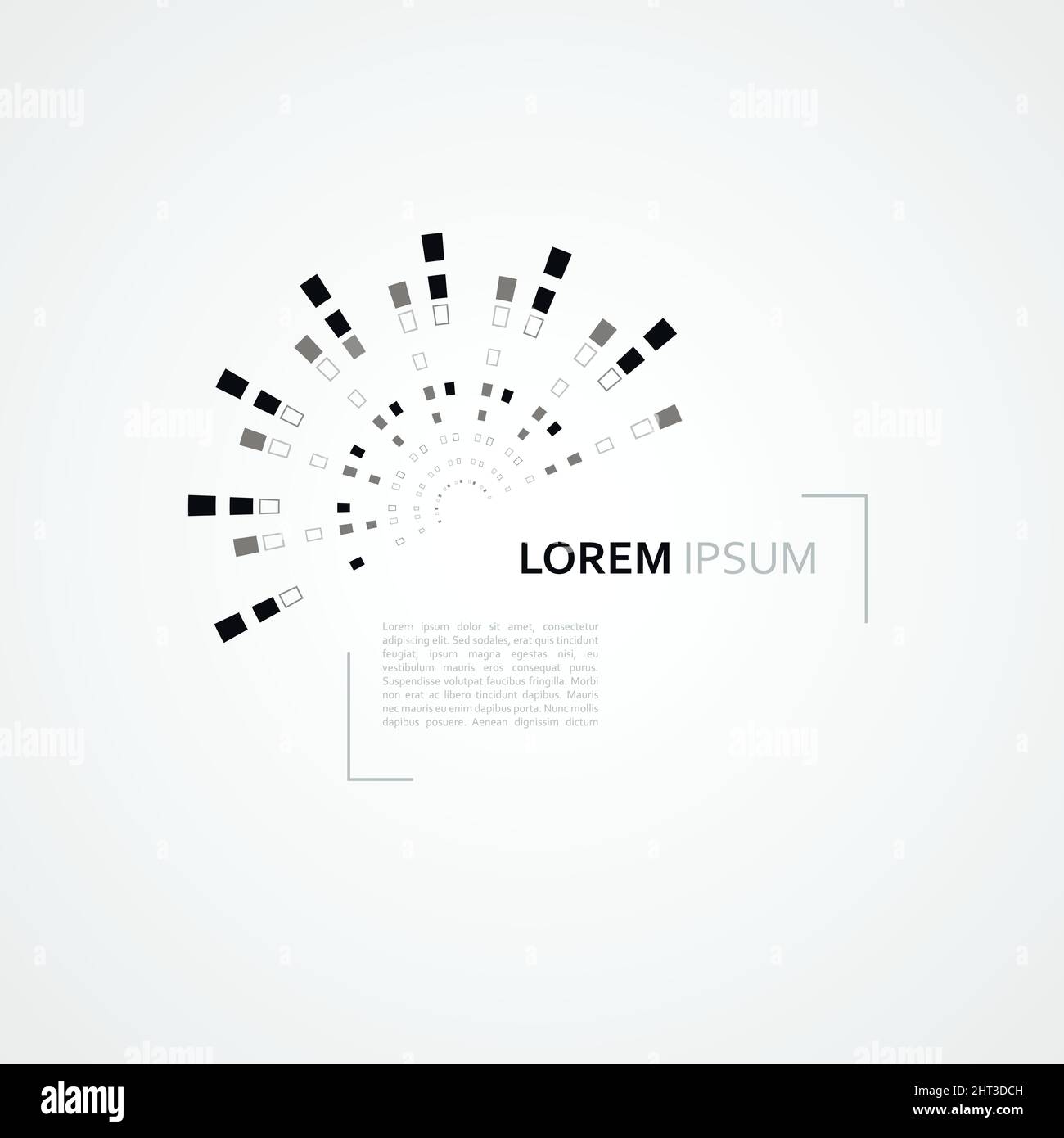 Abstract vector mechanical scheme with circular simple elements Stock ...