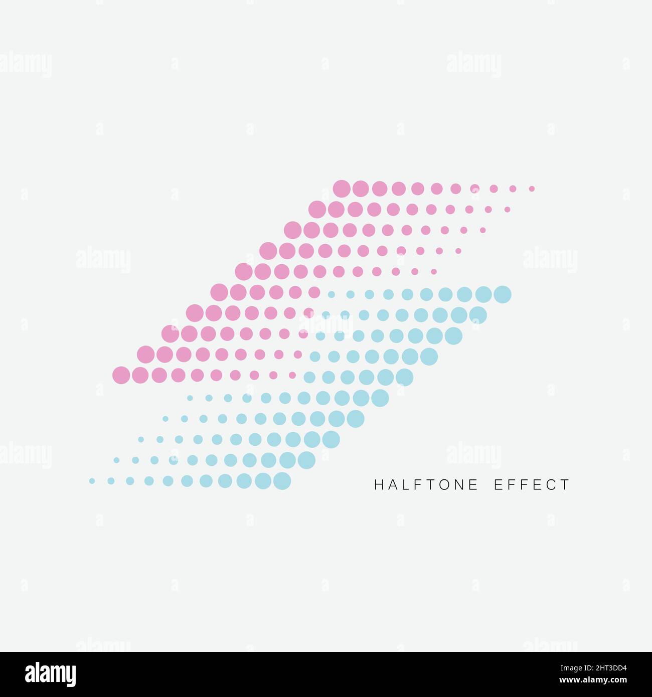 Set of Abstract Halftone Design Elements. Vector illustration Stock ...