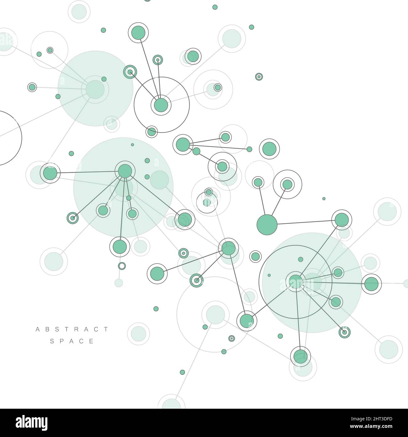 Illustration of molecular level scientific experiment Stock Vector ...