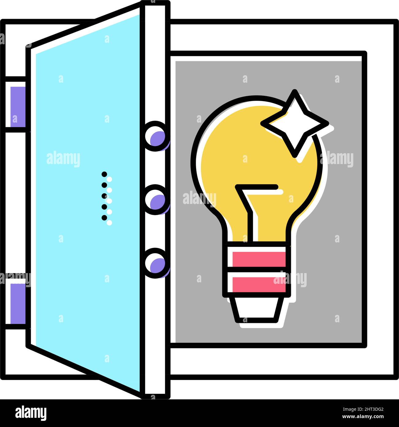 idea for resolve problem color icon vector illustration Stock Vector ...