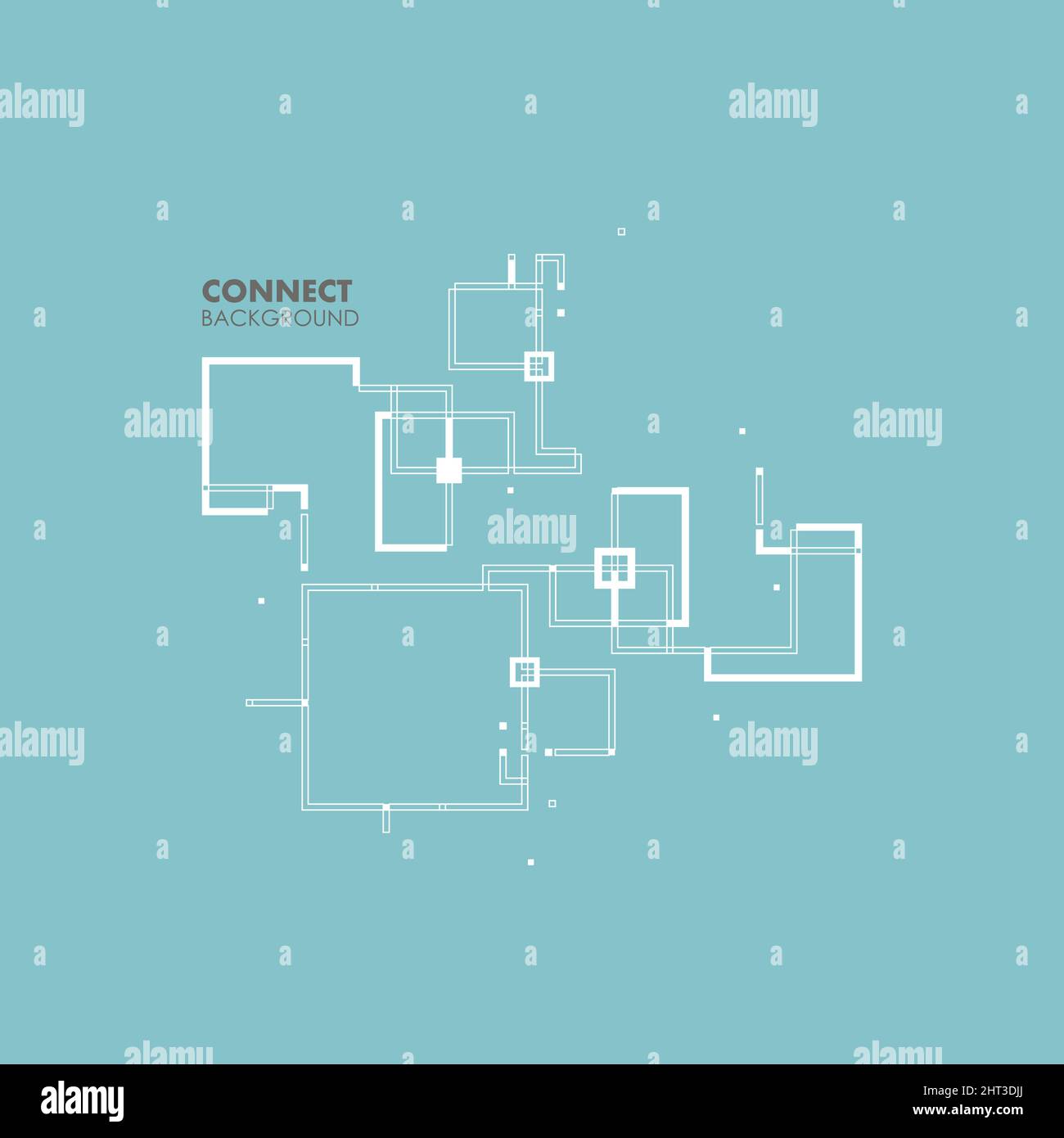Abstract architectural plan with simple elements. Vector modern ...
