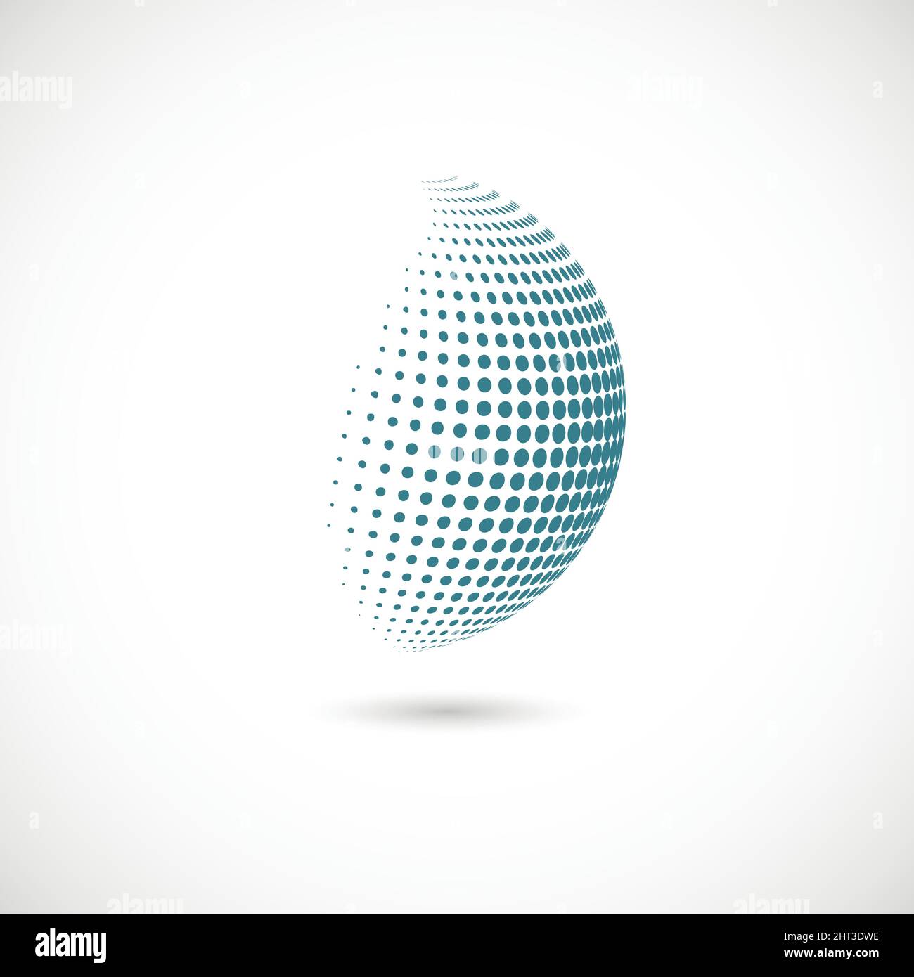 Halftone sphere dotted vector Stock Vector Images - Alamy