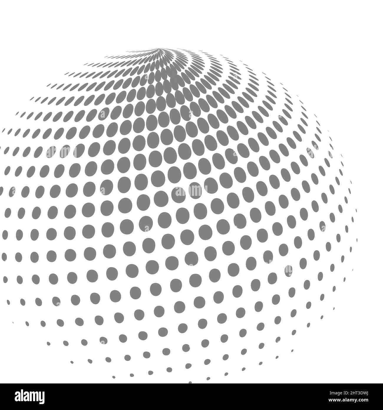 Abstract halftone effect 3d sphere Stock Vector Image & Art - Alamy