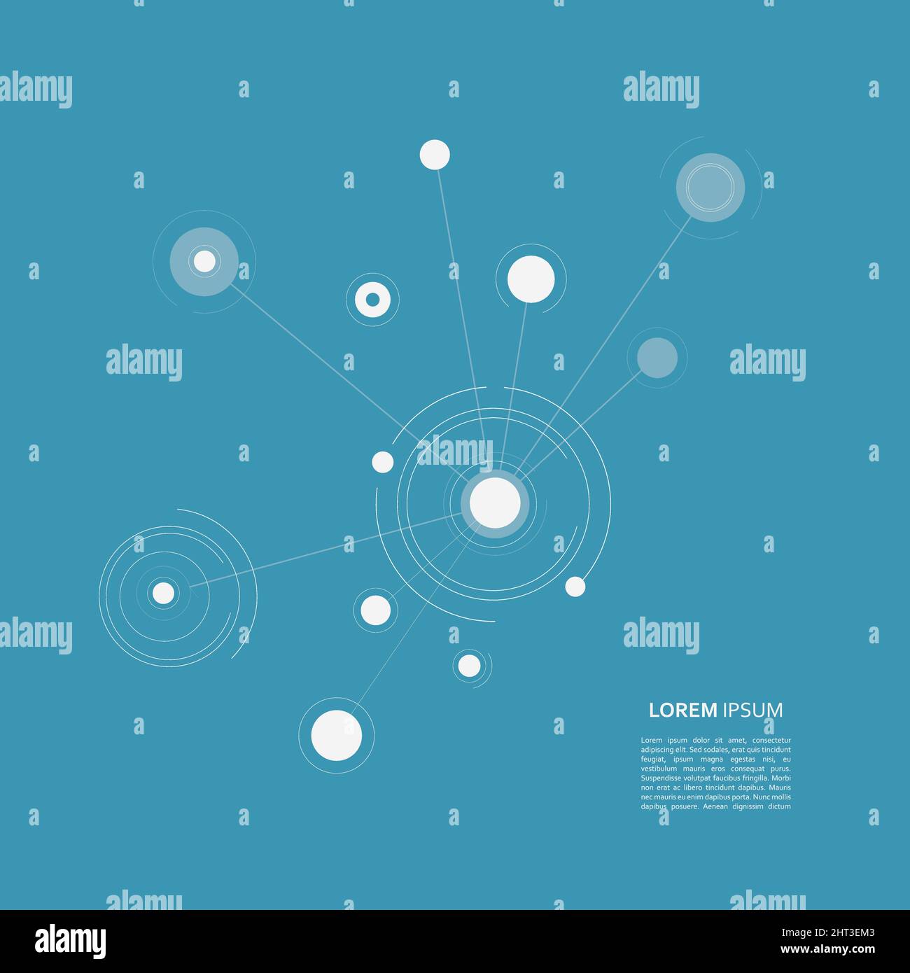 Connect circle background. Vector page template Stock Vector Image ...