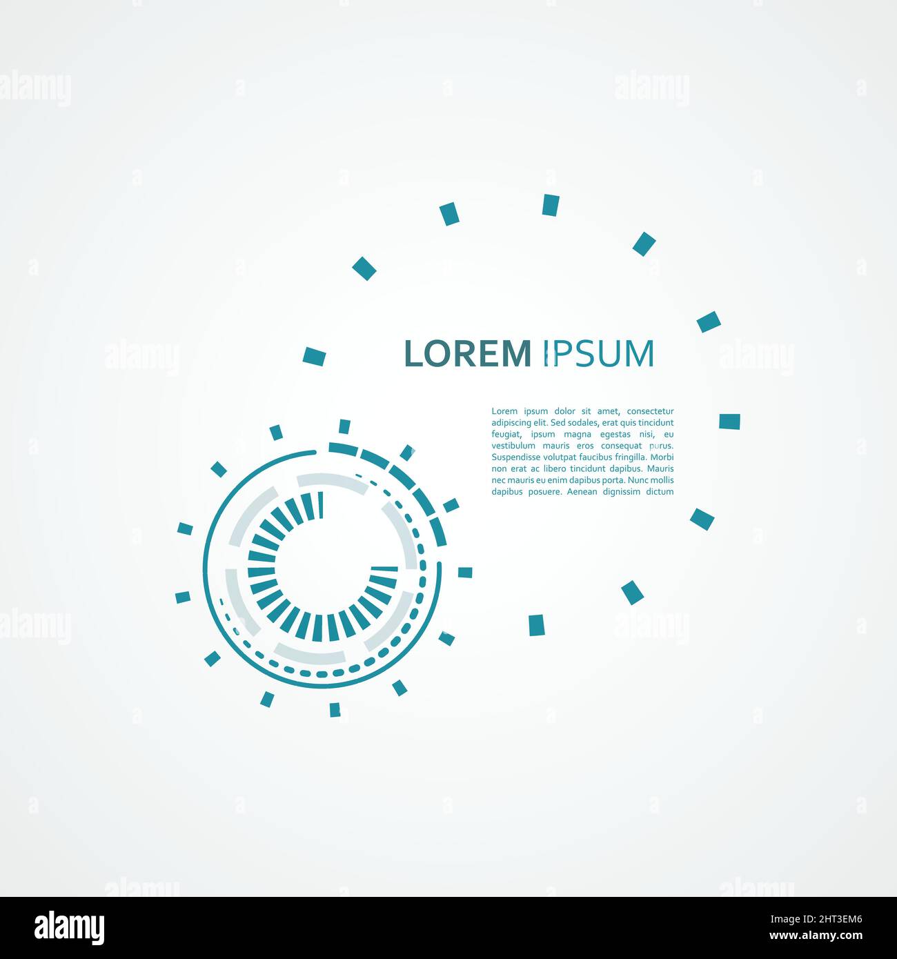 Abstract vector mechanical scheme with circular simple elements Stock ...