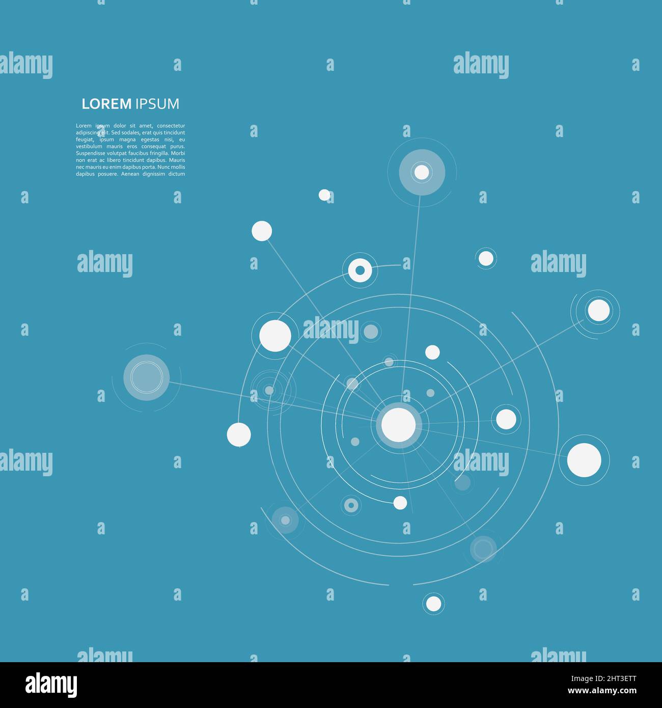 Connect circle background. Vector page template Stock Vector Image ...