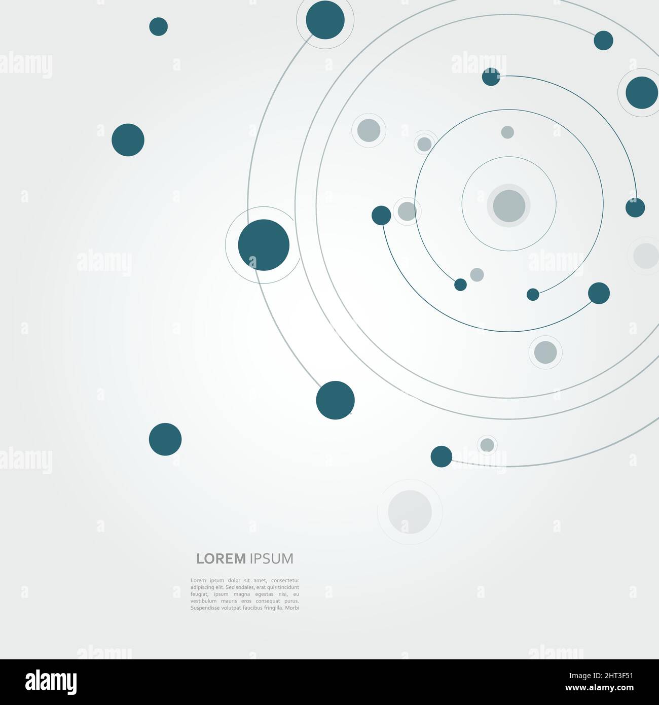 Connect circle background. Vector page template Stock Vector Image ...