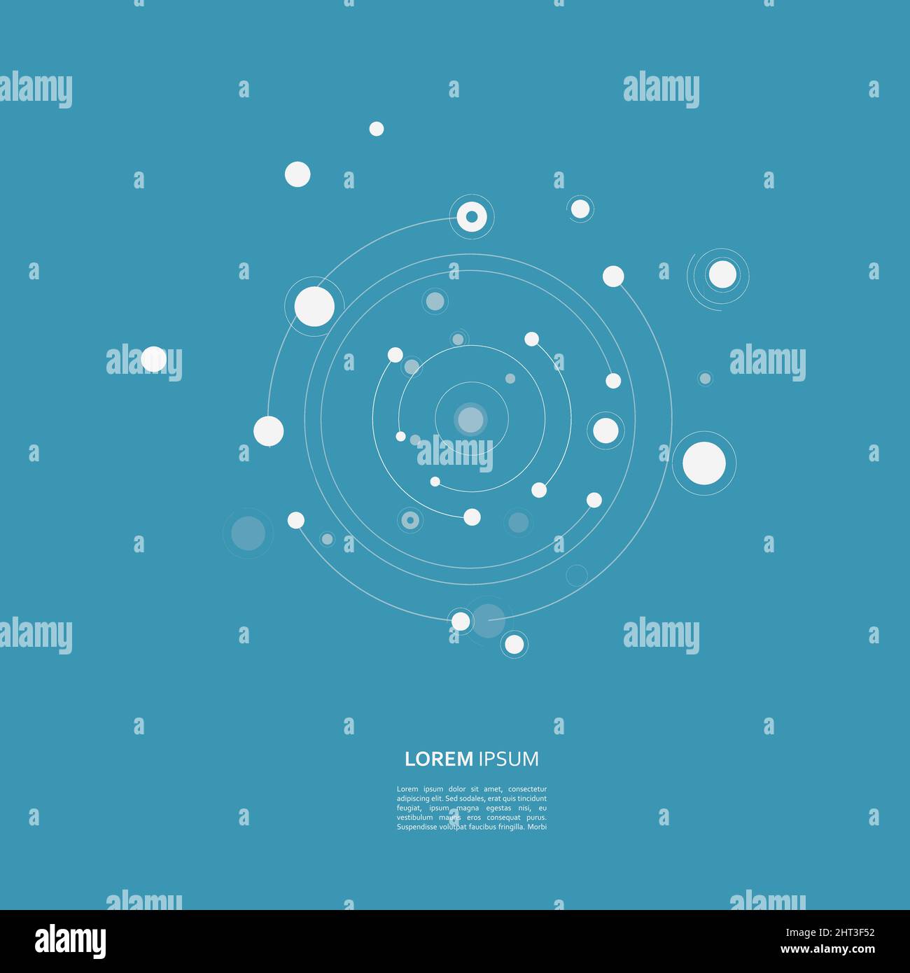 Connect circle and dots background. Vector page template Stock Vector ...