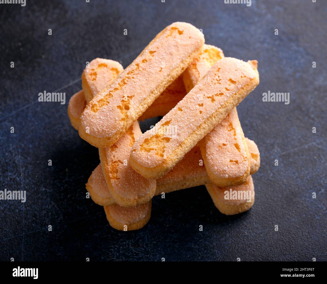 Italian tiramisu savoiardi cookies. Sweet biscuits food Stock Photo - Alamy