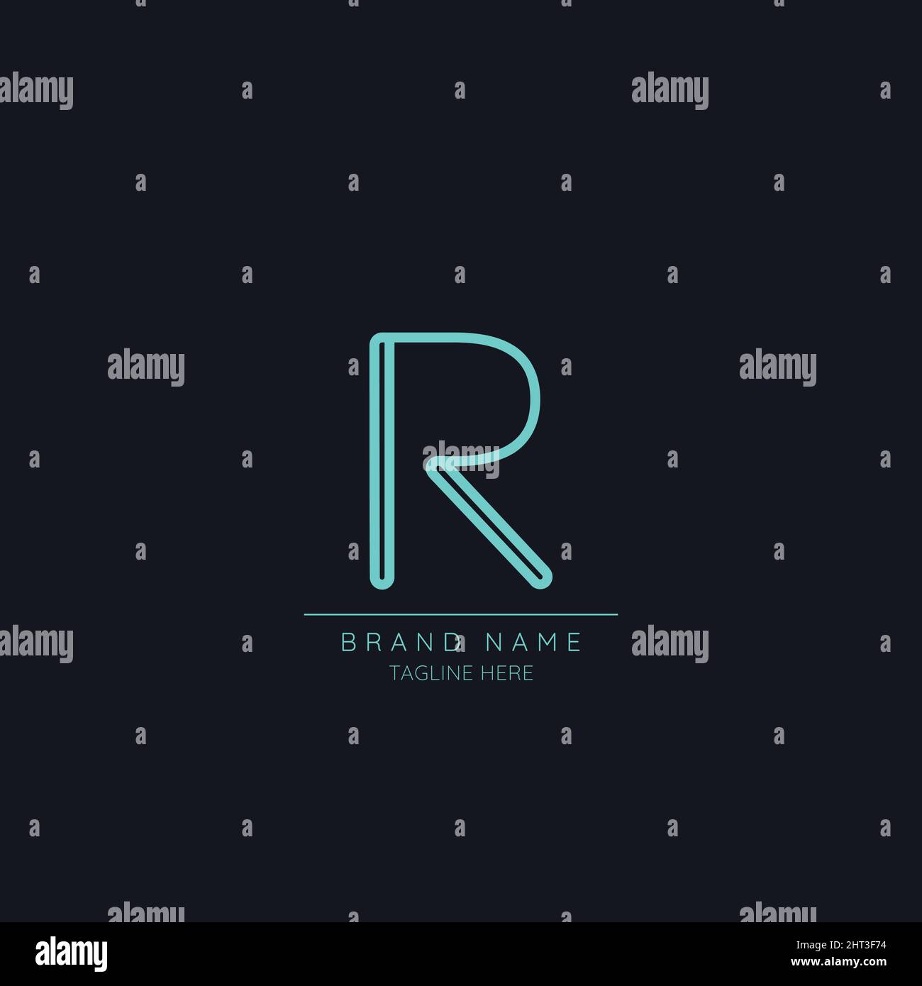 Premium initial letter R logo icon Stock Vector Image & Art - Alamy