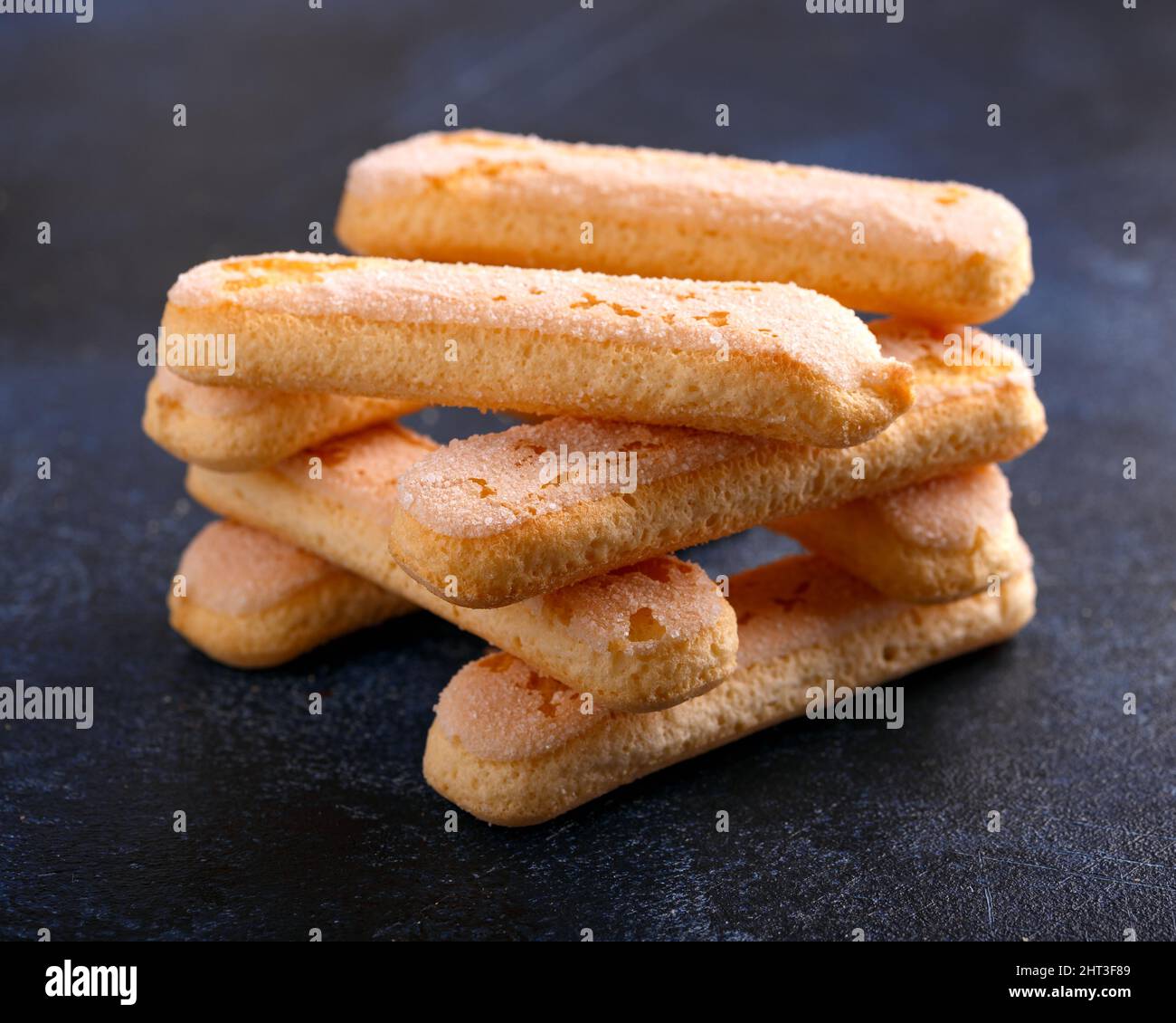 Italian tiramisu savoiardi cookies. Sweet biscuits food Stock Photo - Alamy
