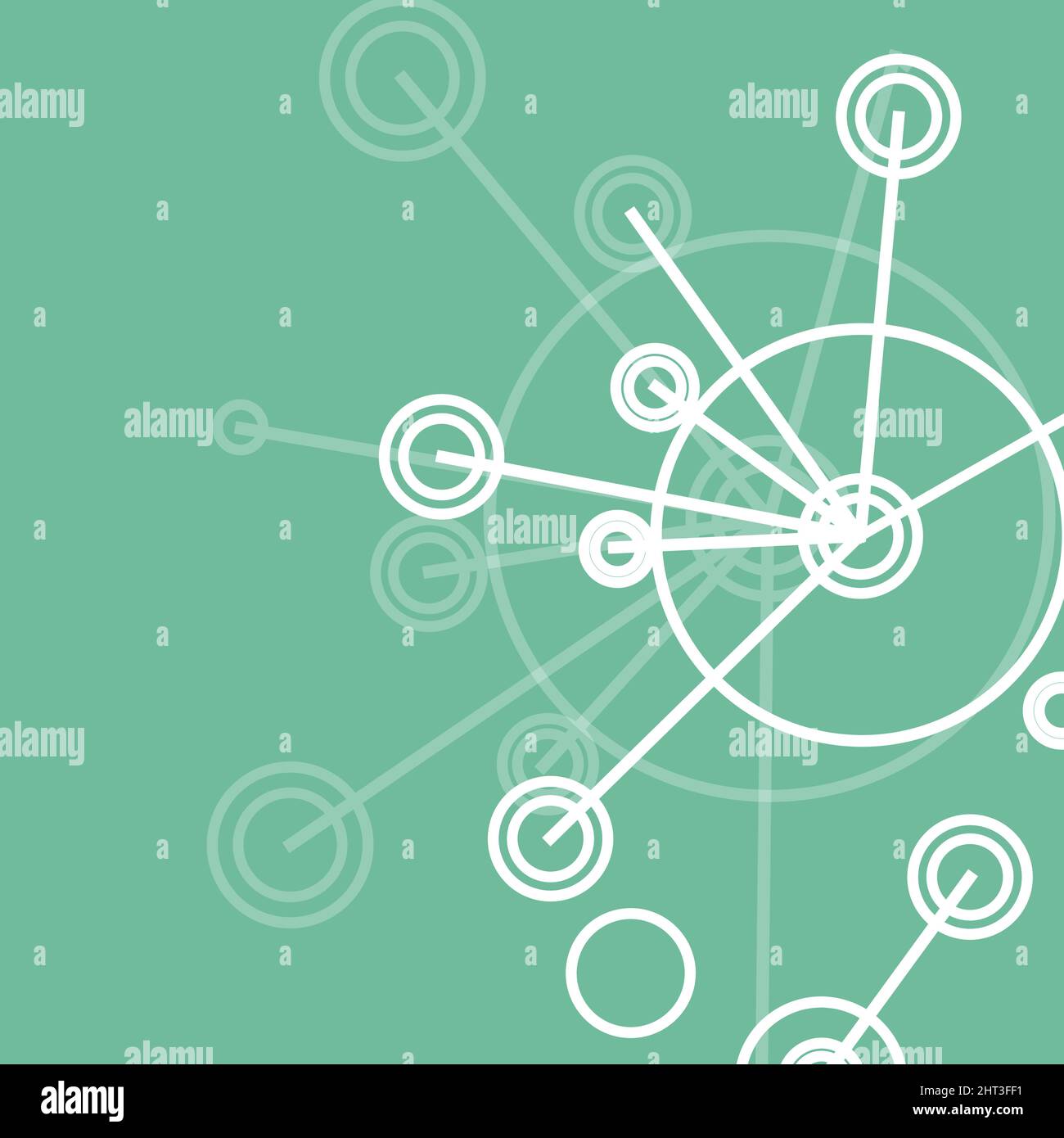 Illustration of molecular level scientific experiment Stock Vector ...