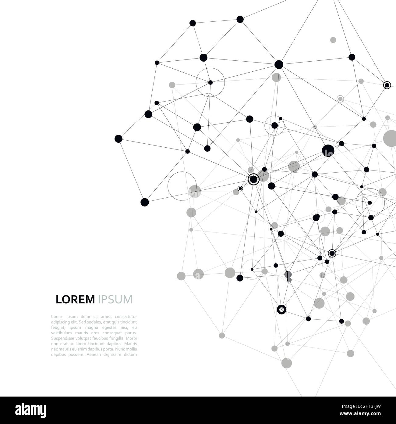 Modern vector design with elements of molecular bonds Stock Vector ...