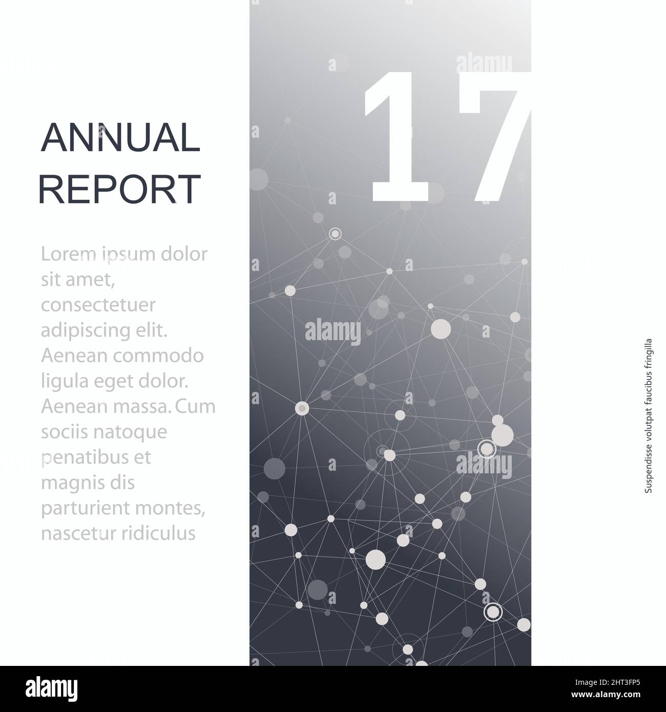 Science Brochure Design Template Vector Molecular Structure With Connected Lines And Dots