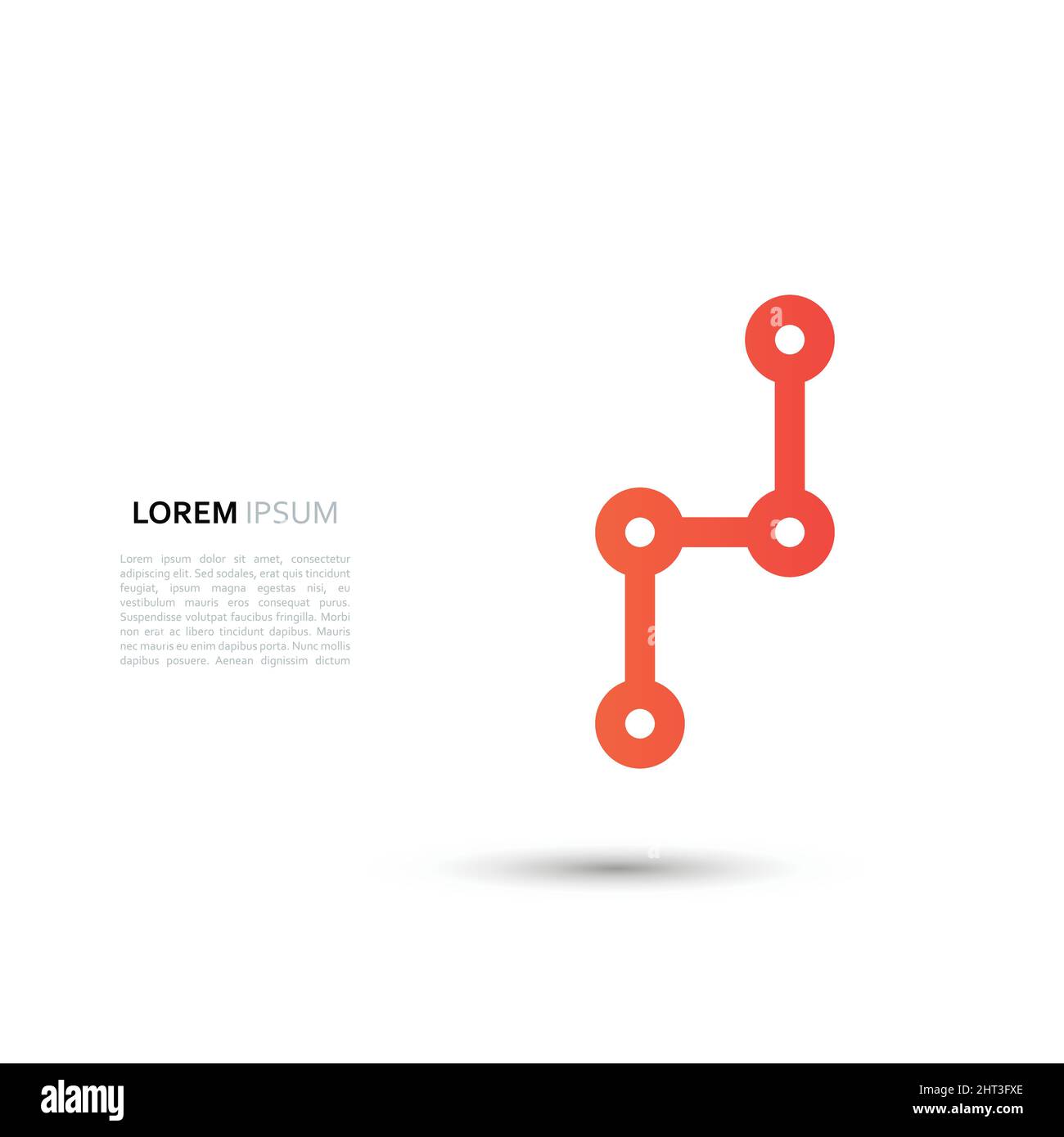 Network connection minimal design line and dot Stock Vector Image & Art ...