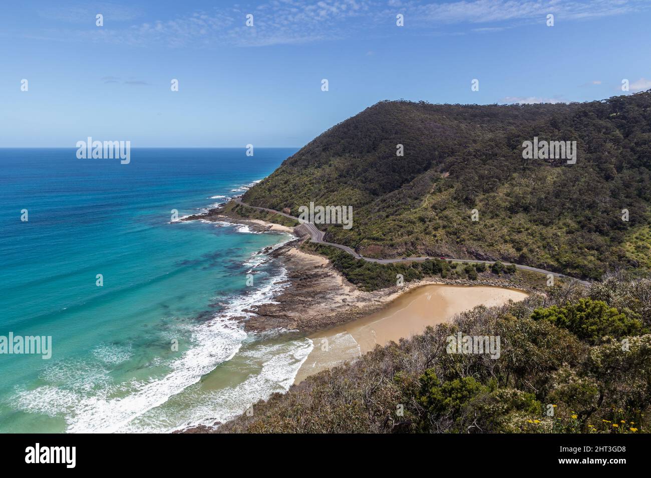 Beautiful view of a beach in Melbourne on a sunny day Stock Photo - Alamy