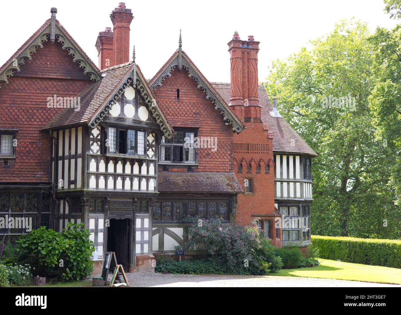 Wightwick Manor and Gardens attraction in Wolverhampton Stock Photo - Alamy