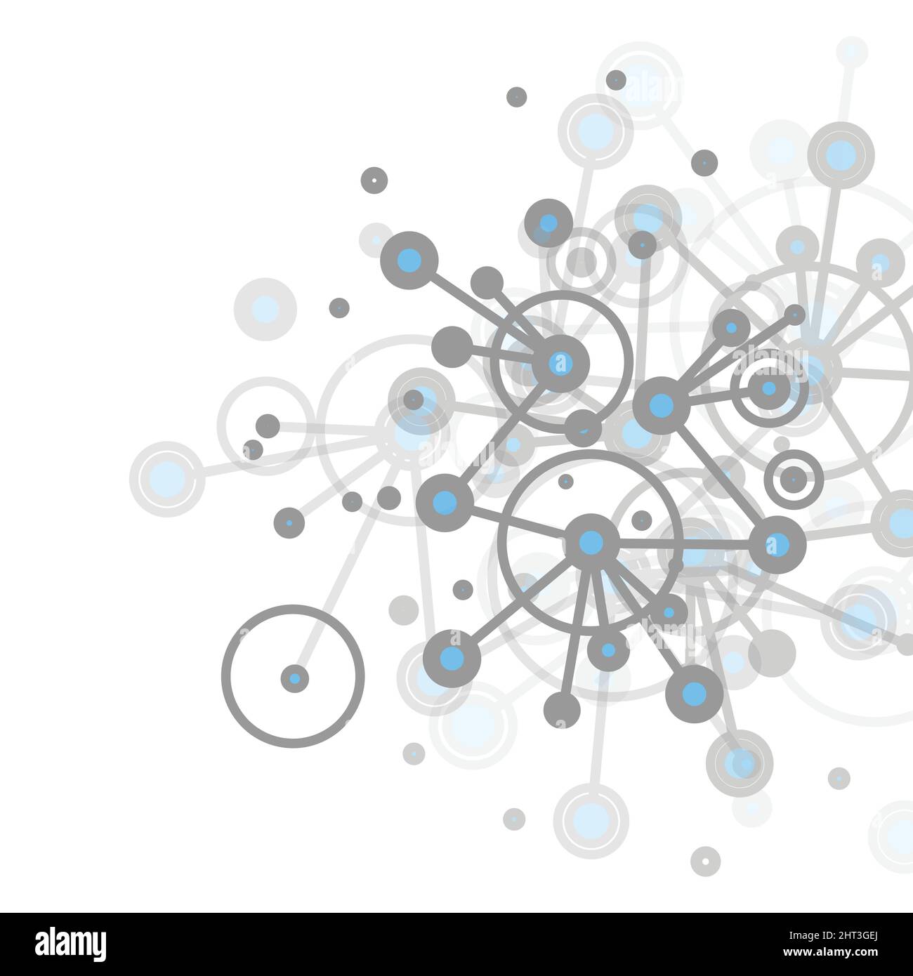 Illustration of molecular level scientific experiment Stock Vector ...