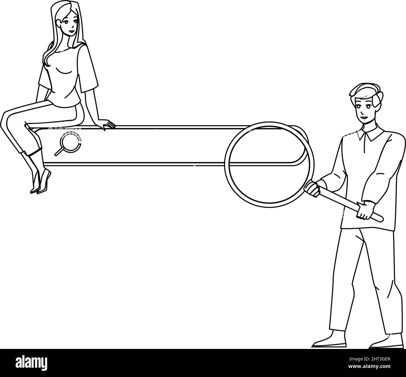 Search engine marketing banner Black and White Stock Photos & Images ...