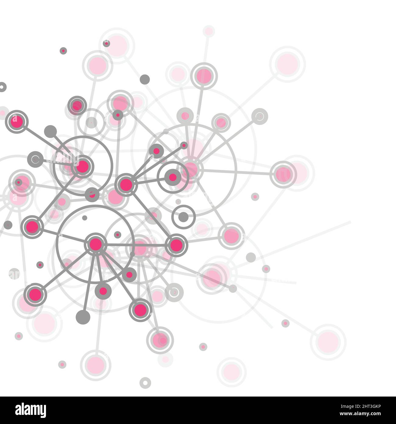 Illustration of molecular level scientific experiment Stock Vector ...
