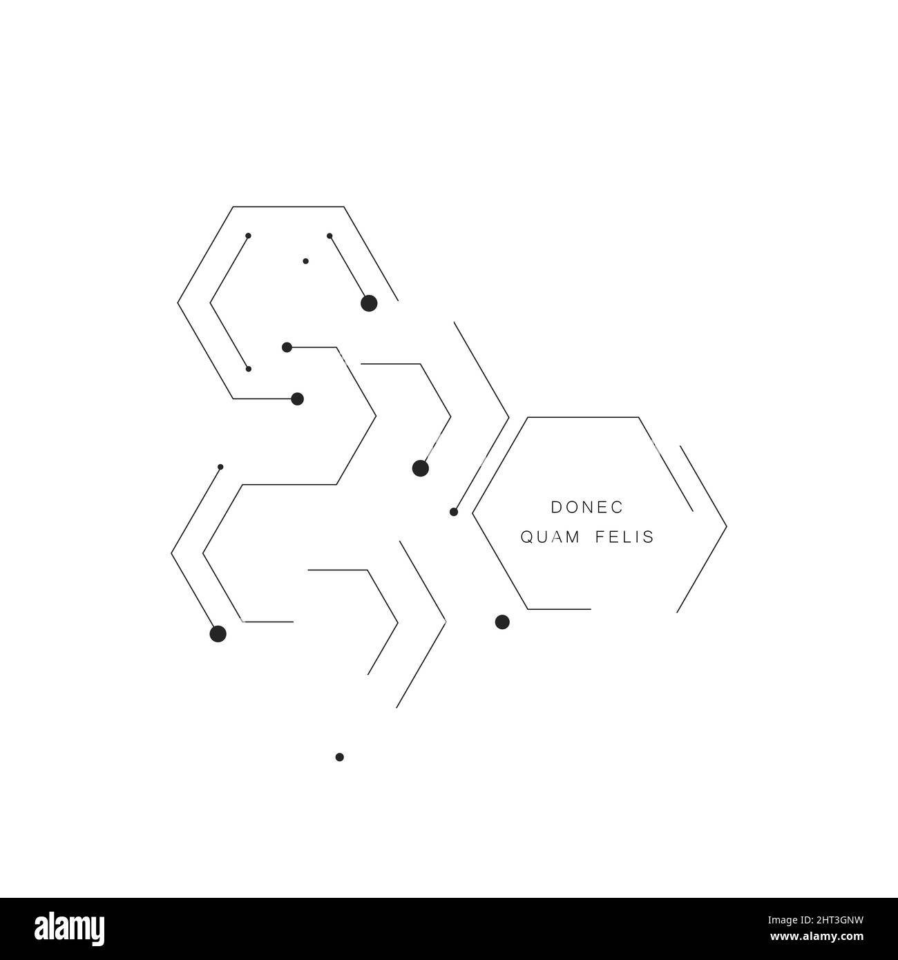 Shape of hexagon style design. Vector abstract technology illustration ...