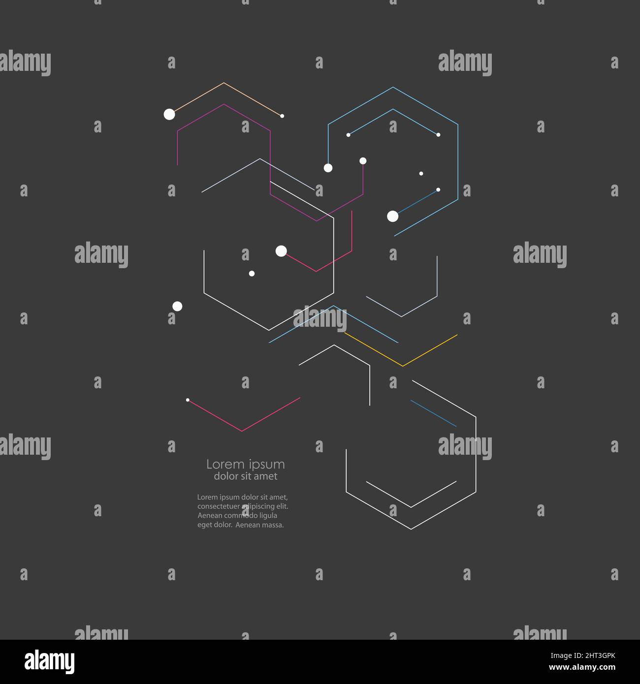 Shape of hexagon style design. Vector abstract technology illustration ...