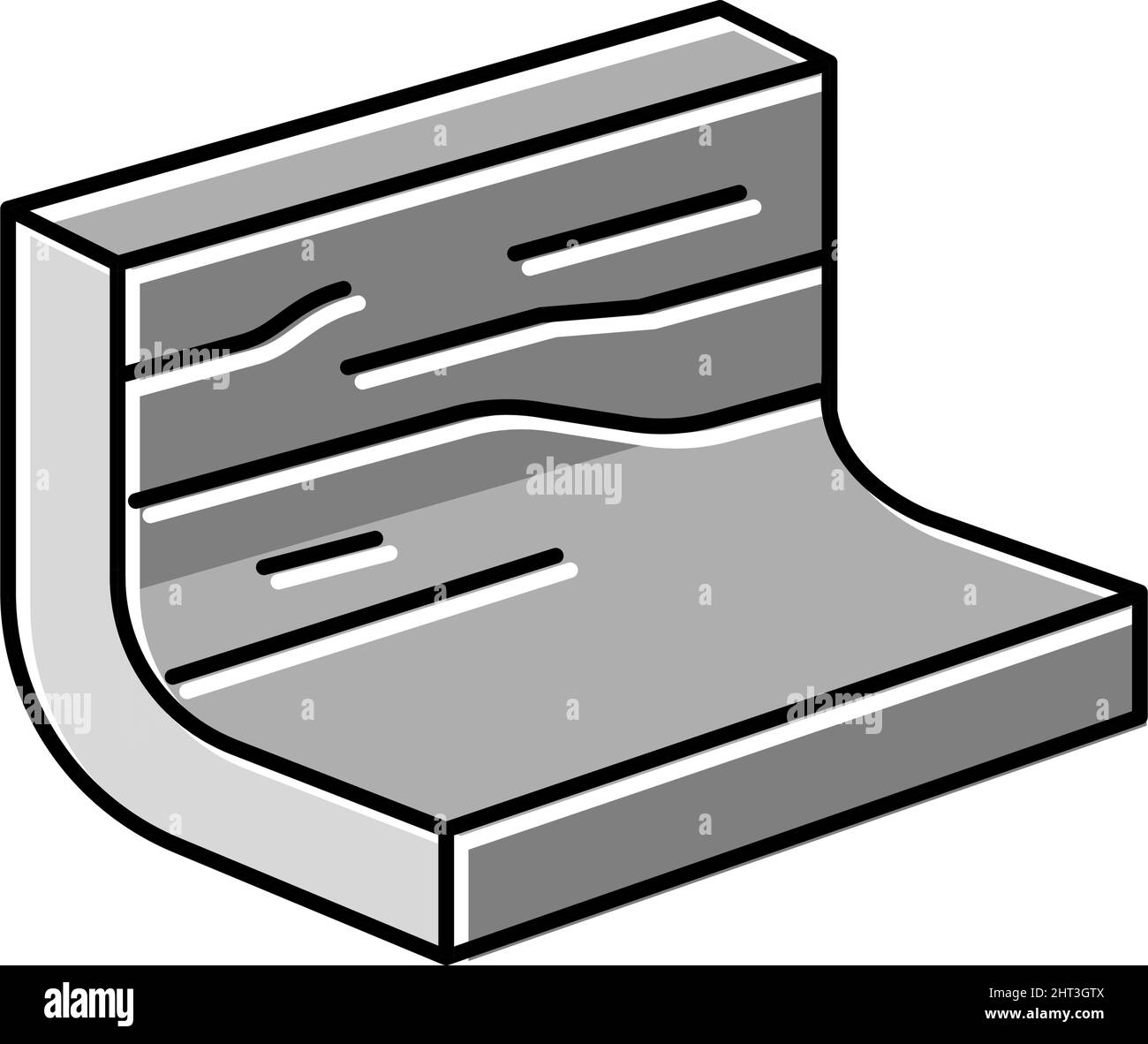 steel metal profile color icon vector illustration Stock Vector Image ...