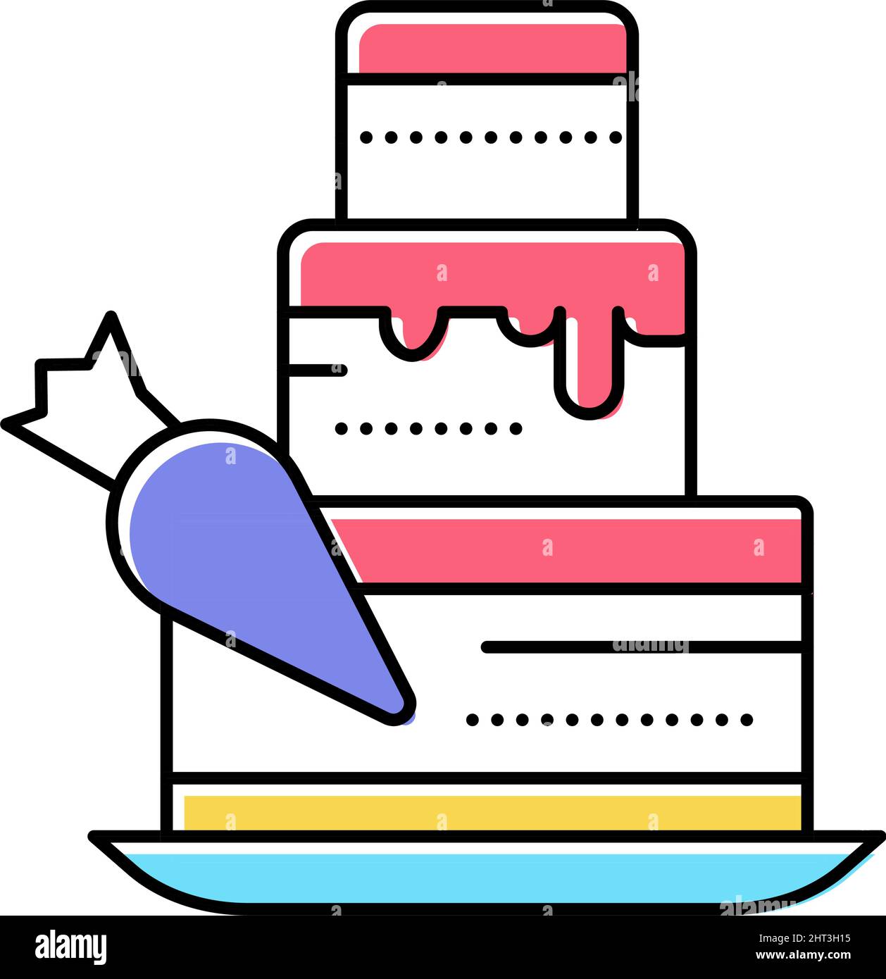 delicacy making color icon vector isolated illustration Stock Vector ...