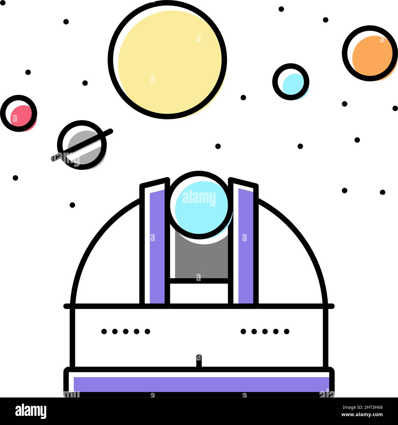 Refractor telescope Stock Vector Images - Alamy