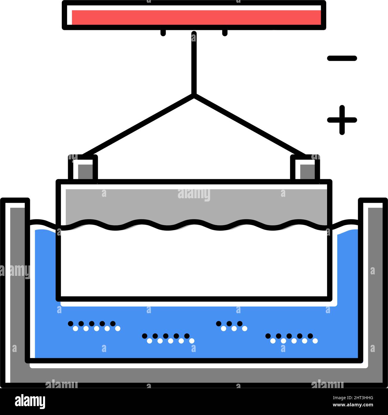 metal galvanization color icon vector illustration Stock Vector Image ...