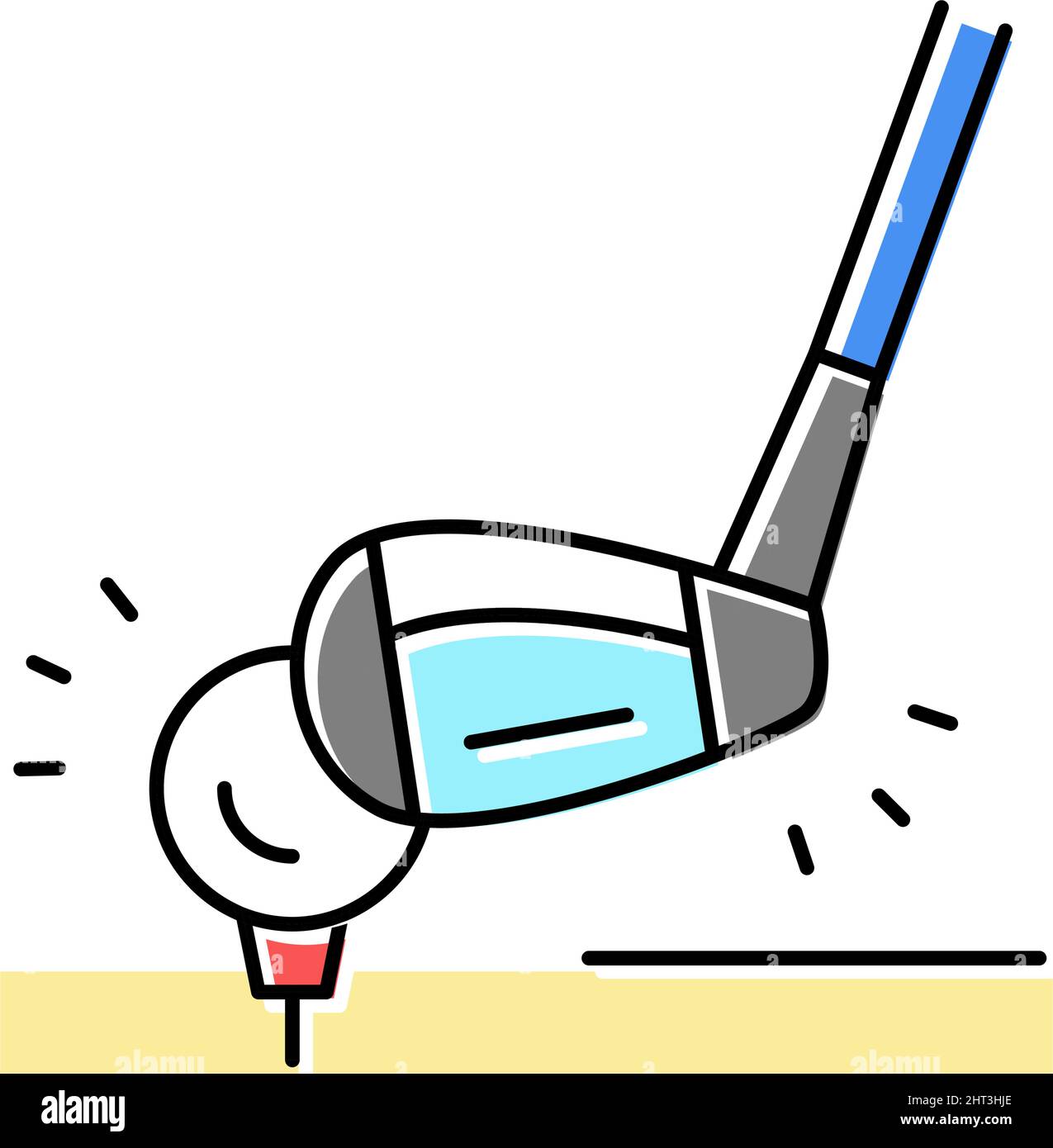 golf sport game color icon vector illustration Stock Vector Image & Art ...